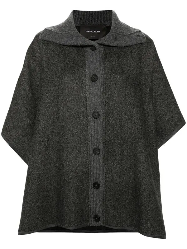 Fabiana Filippi Filo Diamante Diagonal Double Cape