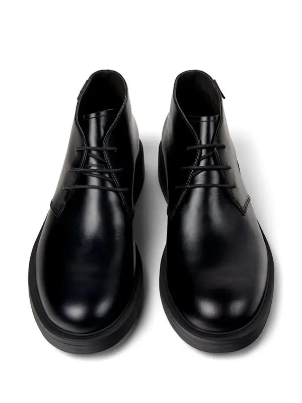 Camper Dean Lace-up Boots - Black