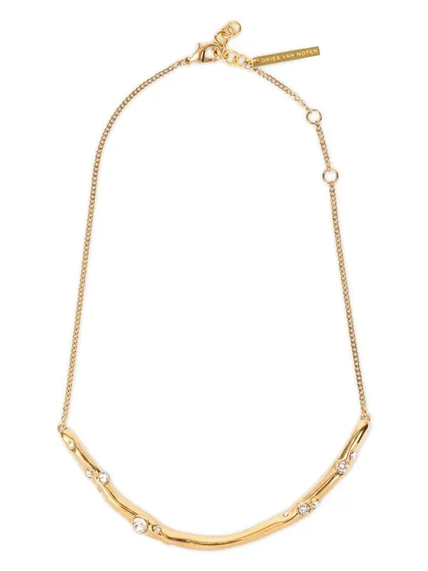 Dries Van Noten Crystal-embellished Necklace - Gold