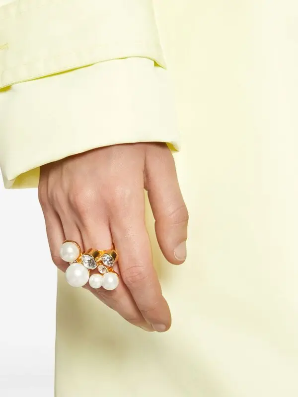 Dries Van Noten Ornamented Brass Ring