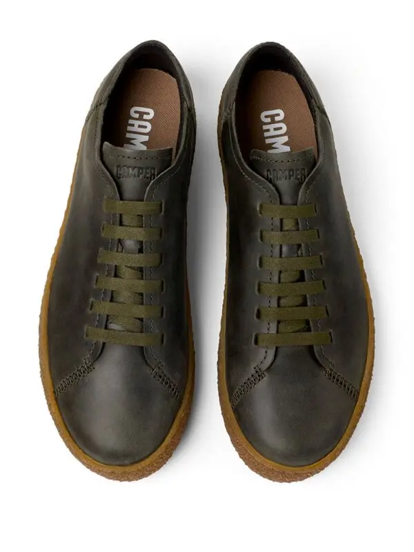 Camper Peu Terreno Nubuck Leather Sneakers - Green