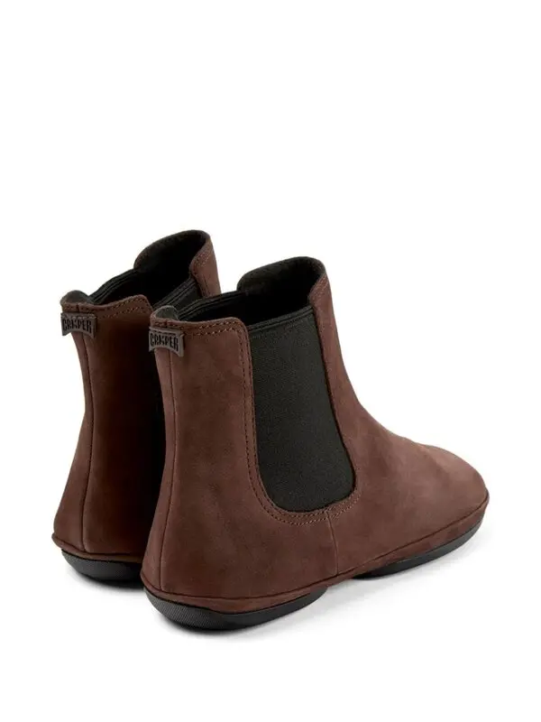 Camper Nina Elasticated Chelsea Boots - Brown