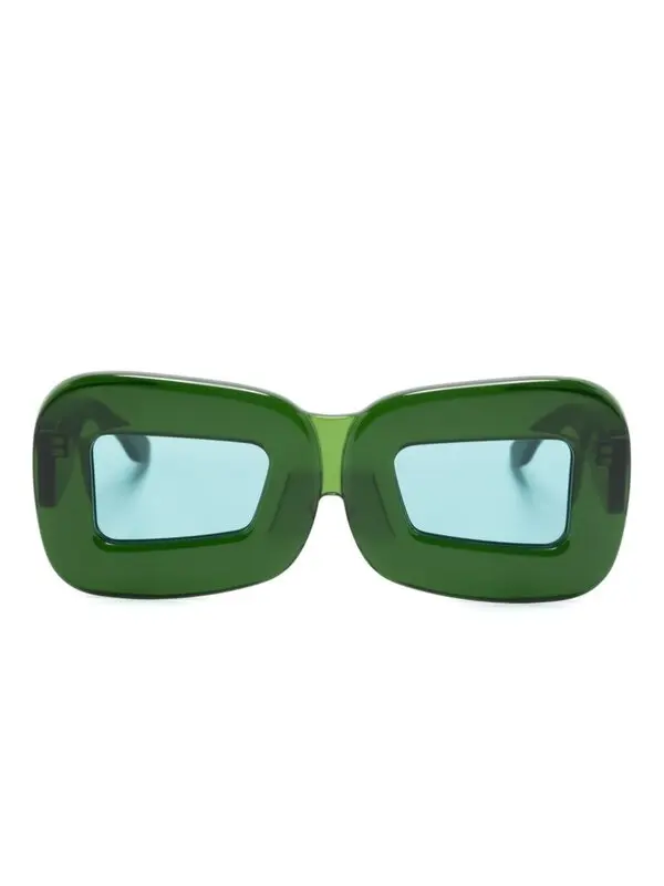 Henrik Vibskov Marla Oversized Sunglasses - Green