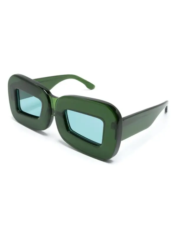 Henrik Vibskov Marla Oversized Sunglasses - Green