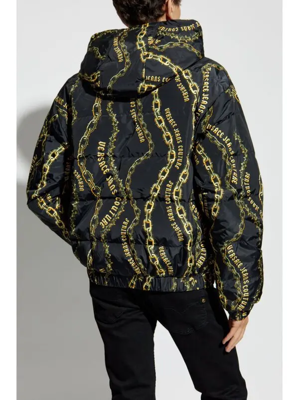 Versace Reversible Chain-print Hooded Jacket