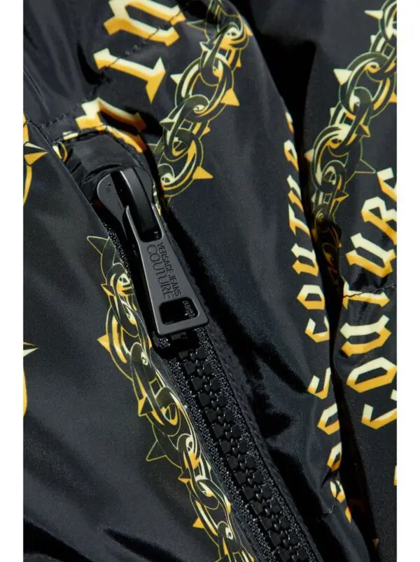 Versace Reversible Chain-print Hooded Jacket