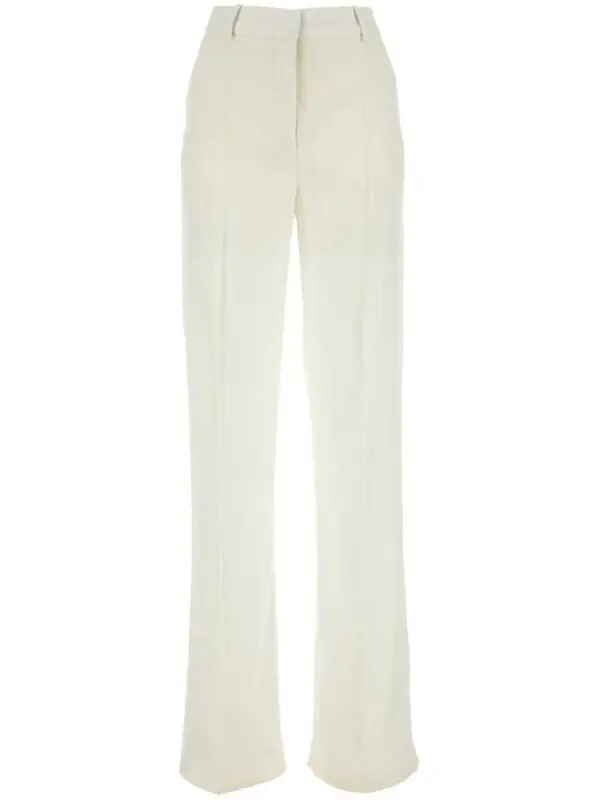 Stella McCartney High-waist Wide-leg Trousers - White