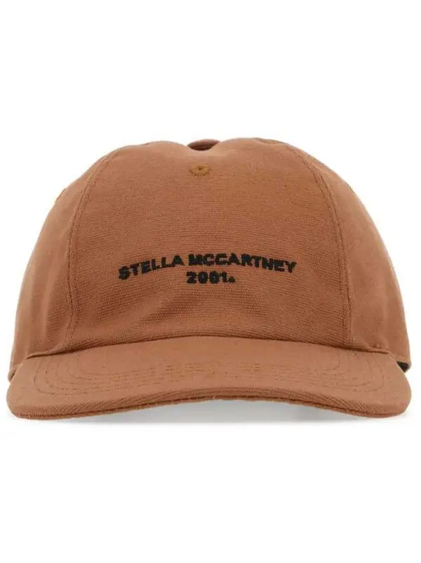 Stella McCartney Logo-embroidered Cap - Brown