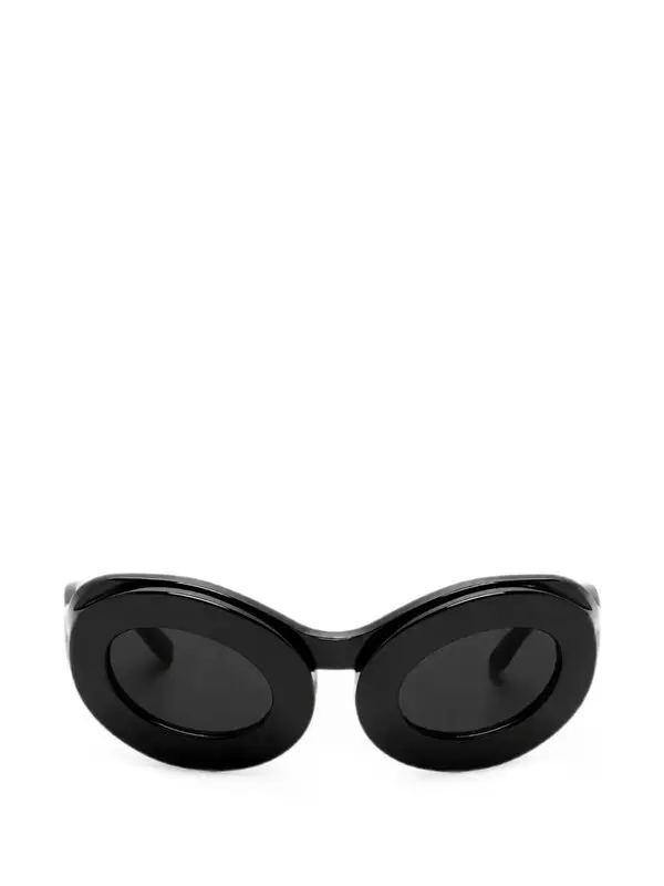 Henrik Vibskov Tyler Oval Frame Sunglasses - Black