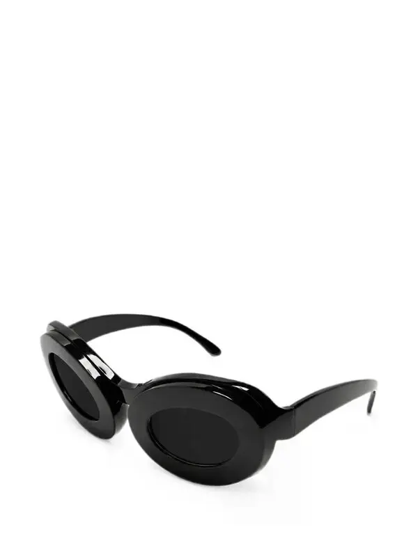 Henrik Vibskov Tyler Oval Frame Sunglasses - Black