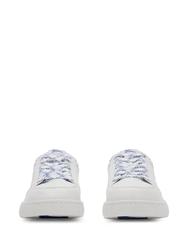 Burberry Stock Leather Sneakers In White - 45% Off