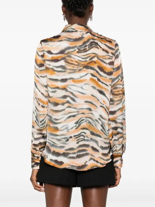 TWINSET Tiger-print Button-down Shirt