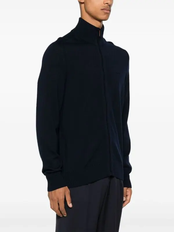 BOSS Logo-embroidered Cardigan