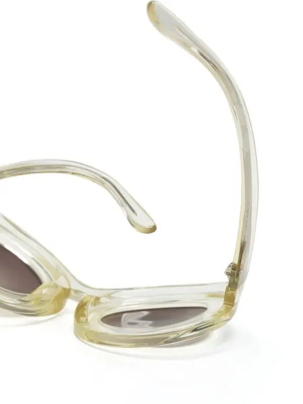Henrik Vibskov Tyler Oval-frame Sunglasses - Yellow