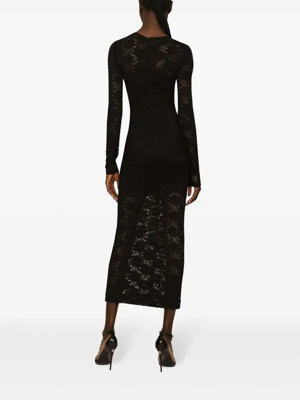 Dolce & Gabbana Lace-panel Midi Dress