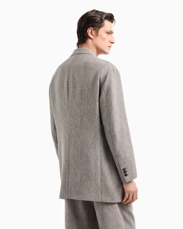 Giorgio Armani Heritage Double-Breasted Jacket - Grey | Editorialist