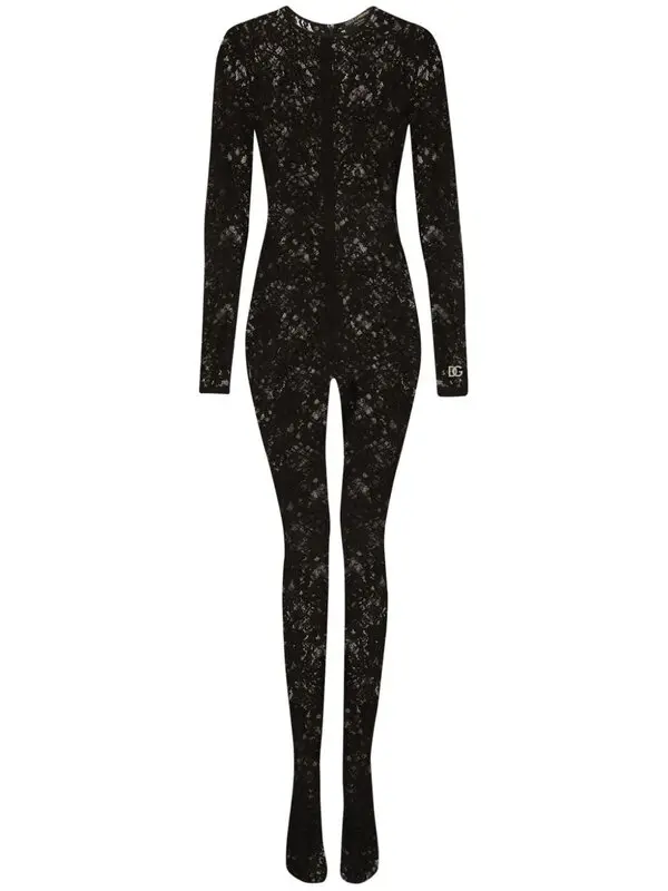 Dolce & Gabbana Lace Jumpsuit - Black