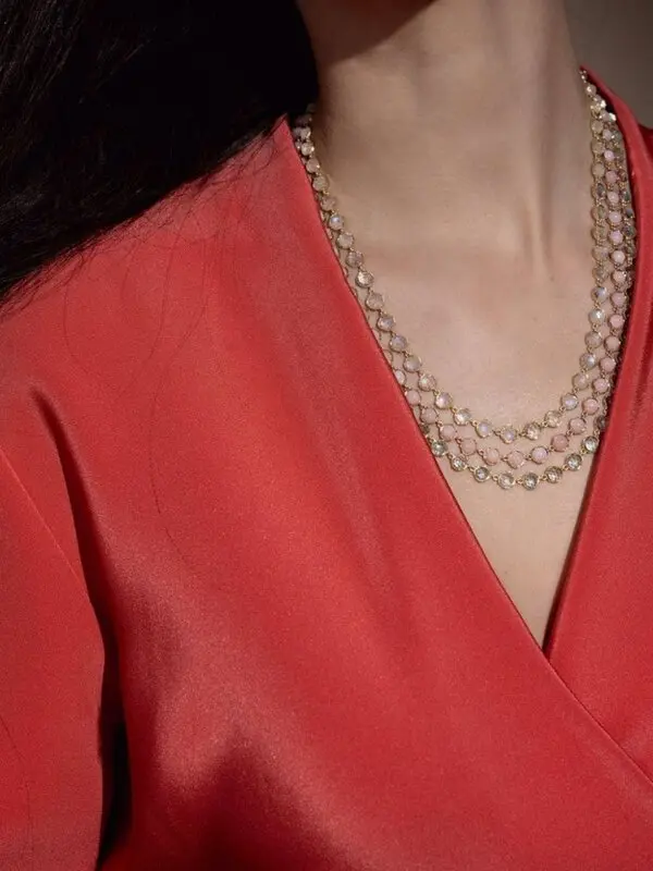Irene Neuwirth 18kt Rose Gold Opal Necklace - Pink
