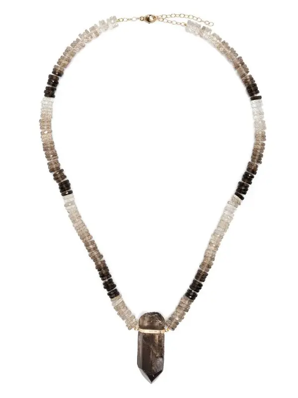 Jia Jia 14kt Yellow Aurora Smoky Quartz Necklace - Gold