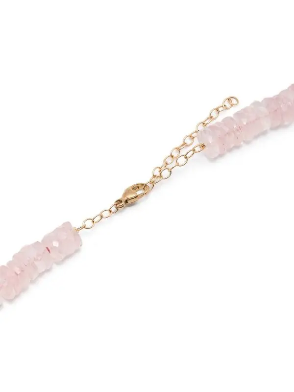 Jia Jia 14kt Yellow Rhodochrosite And Quartz Necklace - Gold