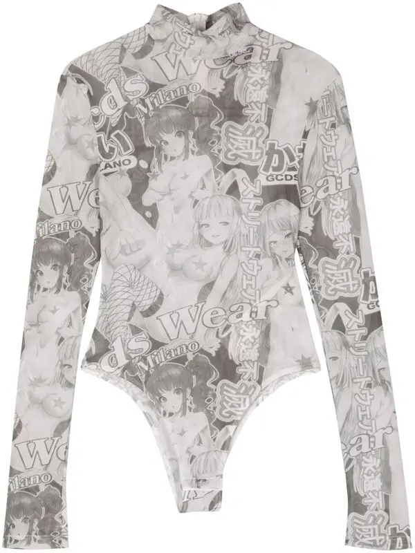 Gcds Printed Bodysuit