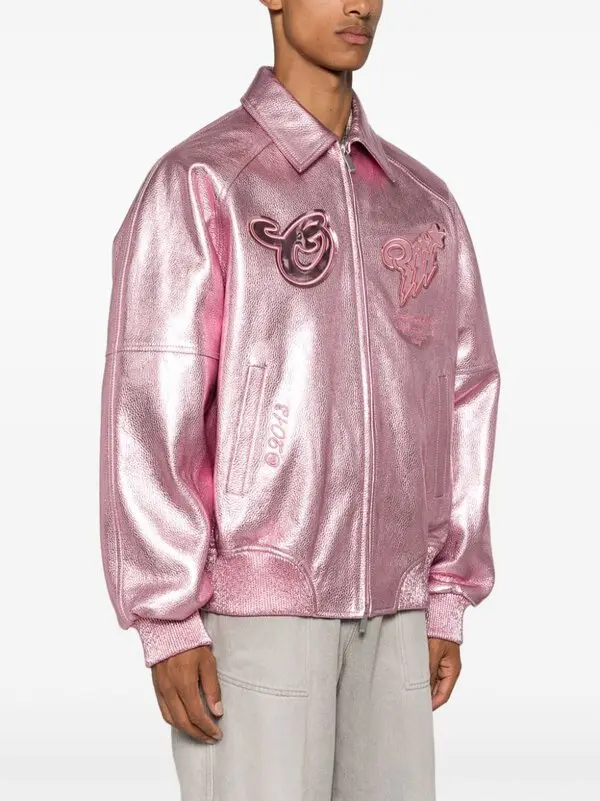 Off-White Scorpio Leather Bomber Jacket