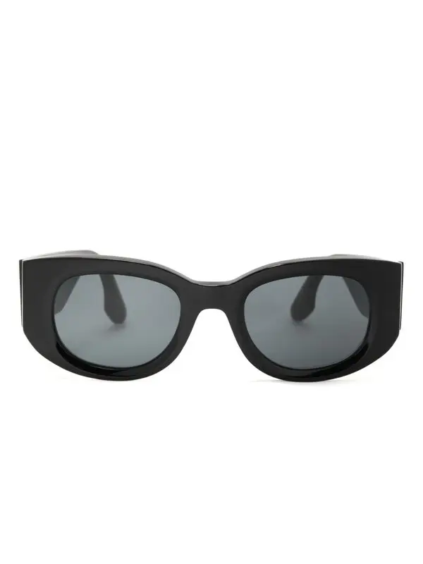 Victoria Beckham Oval-frame Sunglasses - Black