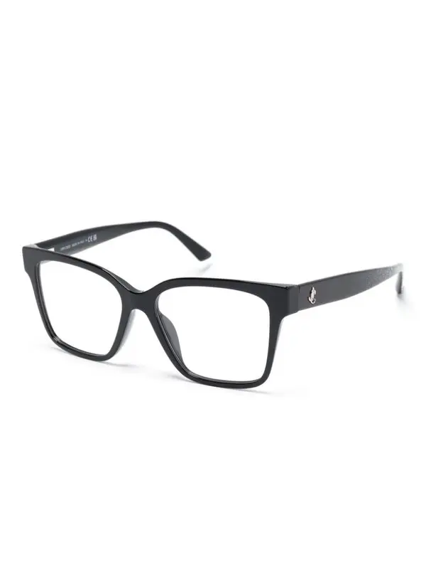 JIMMY CHOO Glitter Oversized Glasses - Black