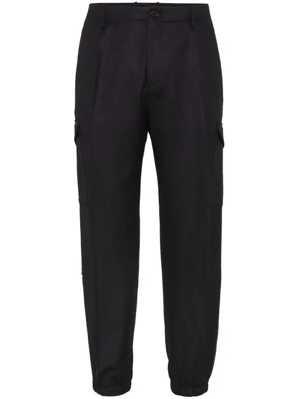 Brunello Cucinelli Cargo-pocket Wool Tapered Trousers