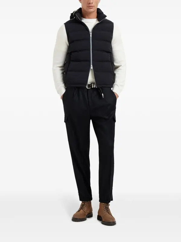 Brunello Cucinelli Cargo-pocket Wool Tapered Trousers