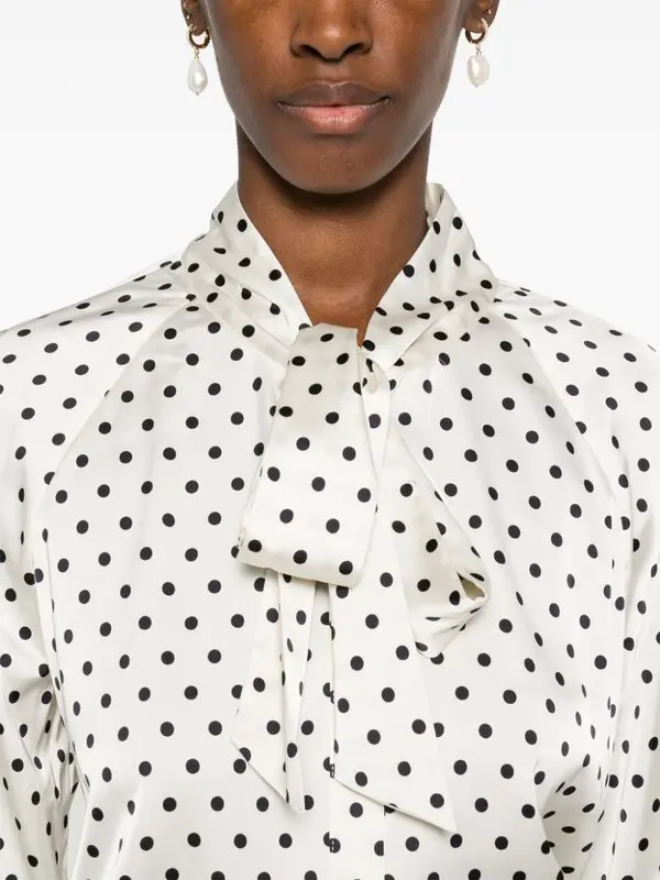 SELF-PORTRAIT Polka-dot Blouse