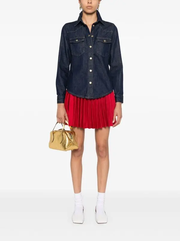 SELF-PORTRAIT Pleated Mini Skirt