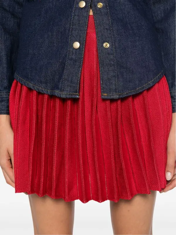 SELF-PORTRAIT Pleated Mini Skirt
