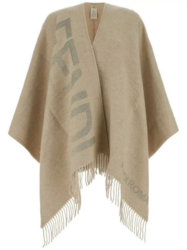Fendi Fringed Poncho