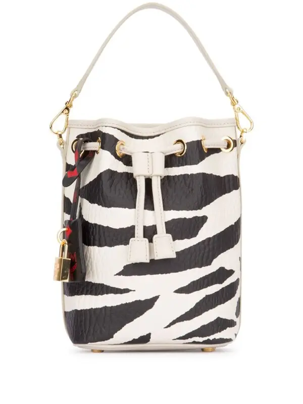 Mcm Dessau Bucket Bag - Black