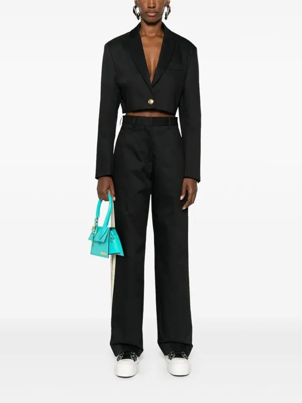 Palm Angels Cropped Twill Blazer