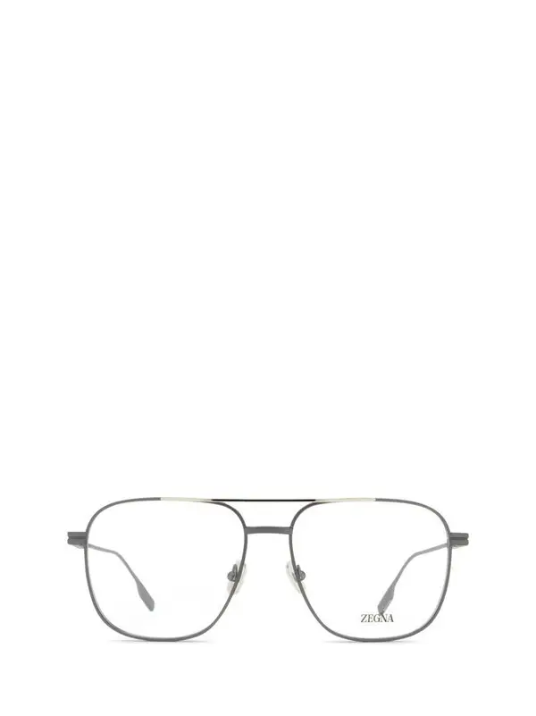 Zegna Aviator Eyeglasses - Silver