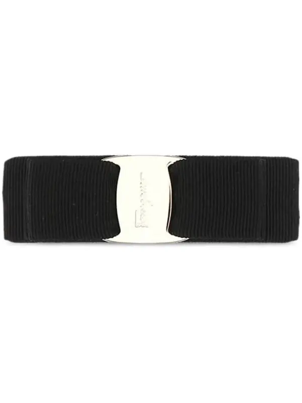 FERRAGAMO Vara Bow Hair Clip - Black