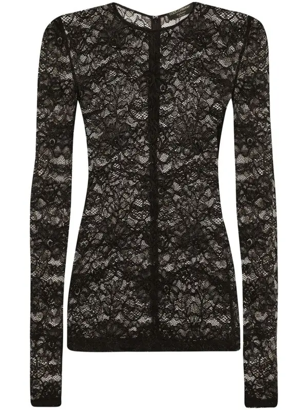 Dolce & Gabbana Floral Lace Top