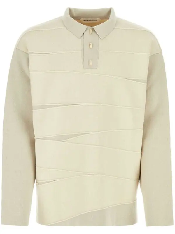 NAMACHEKO Syl Bandage Polo Shirt - Neutrals