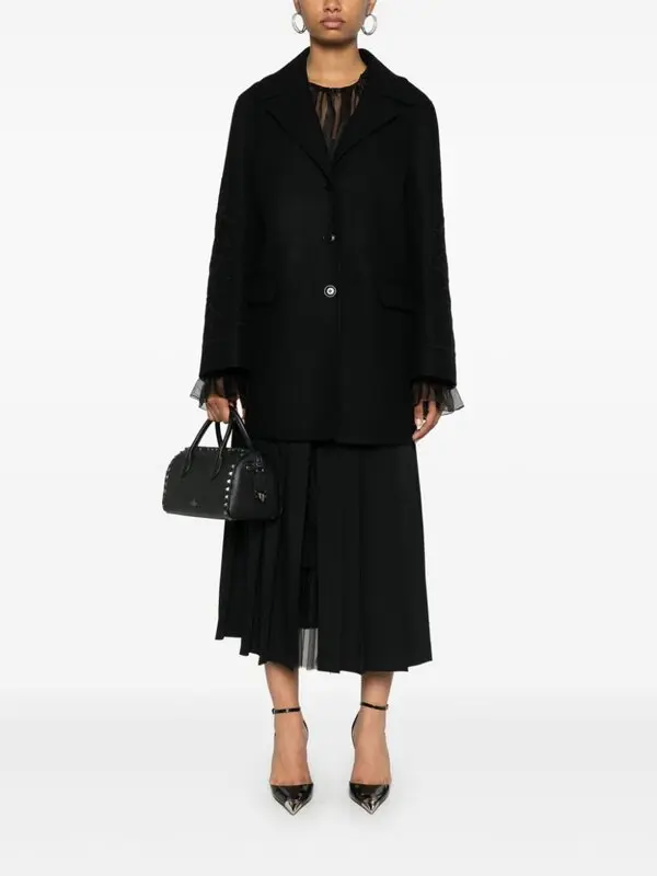 Ermanno Scervino Floral Embroidery Coat