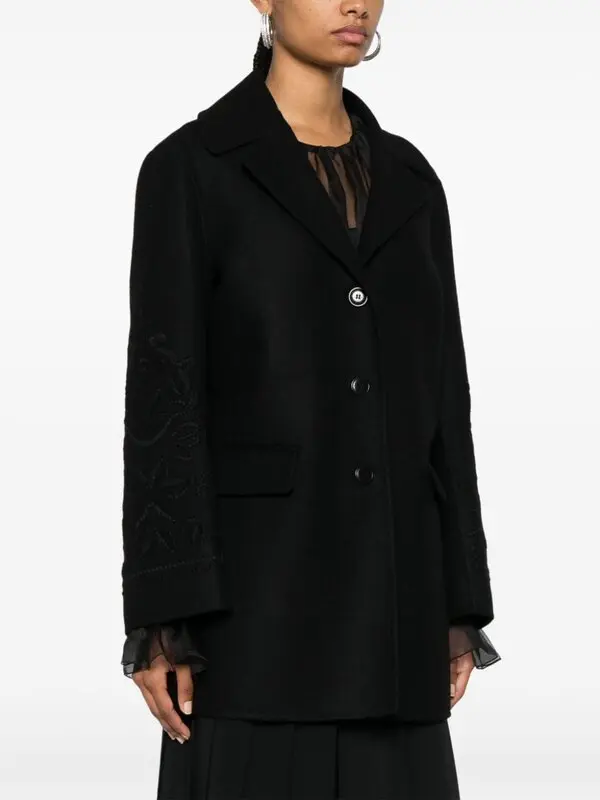 Ermanno Scervino Floral Embroidery Coat