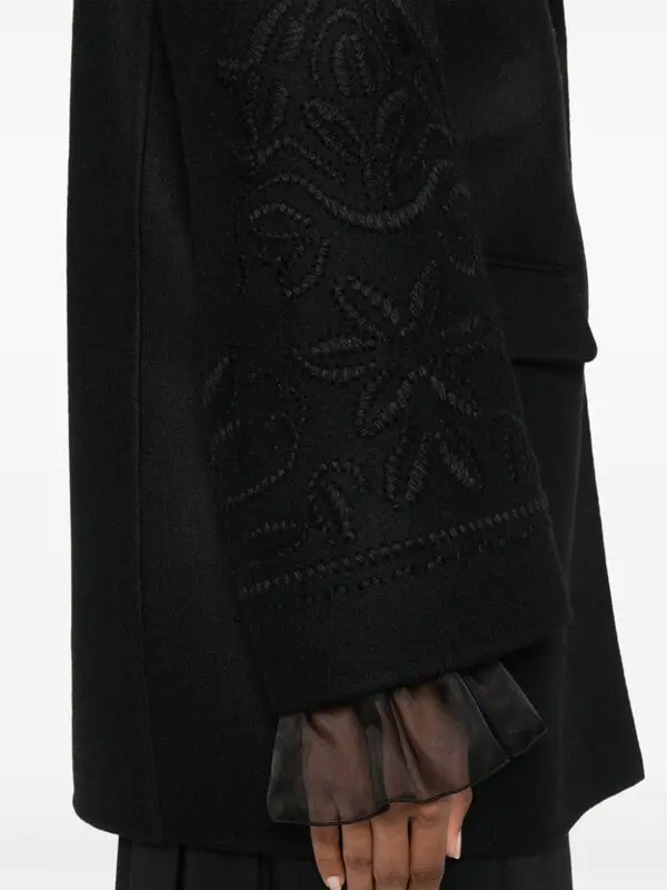 Ermanno Scervino Floral Embroidery Coat