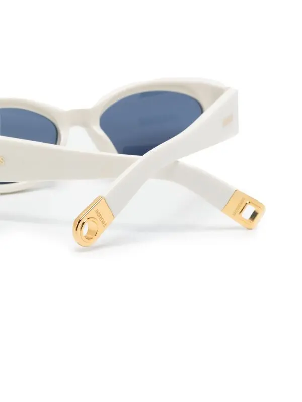 Jacquemus Les Lunettes Ovalo Sunglasses - White