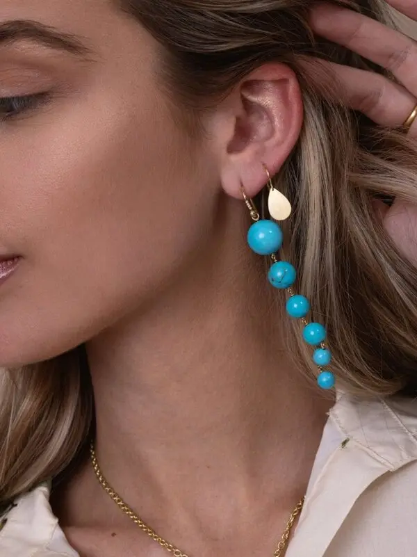 Irene Neuwirth 18kt Yellow Gumball Drop Earrings
