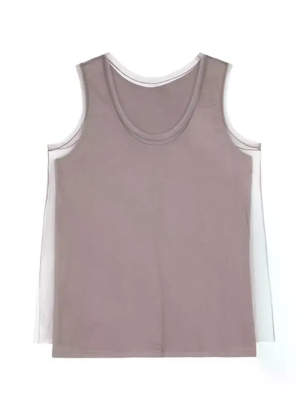 JNBY Mesh-detailing Top - Neutrals