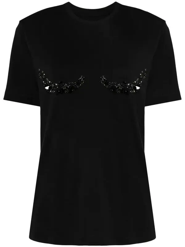 JNBY Crystal-embellished T-shirt - Black