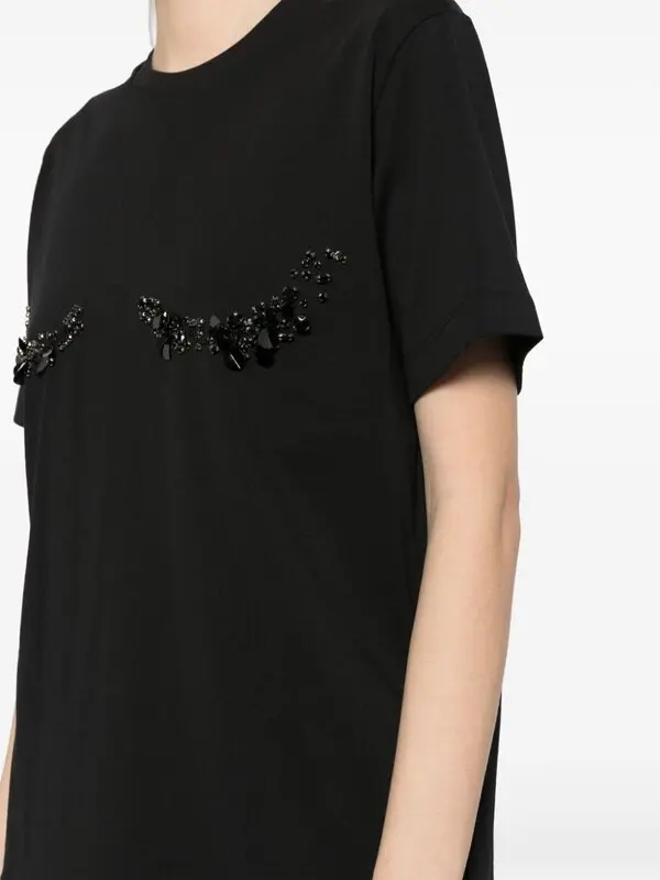 JNBY Crystal-embellished T-shirt - Black