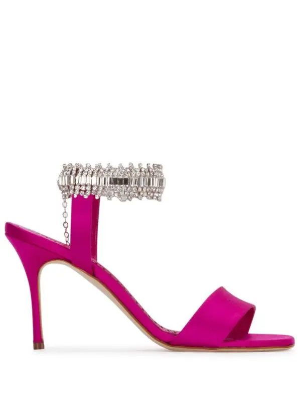Manolo Blahnik Parinasan 105mm Sandals - Purple