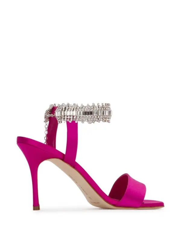 Manolo Blahnik Parinasan 105mm Sandals - Purple
